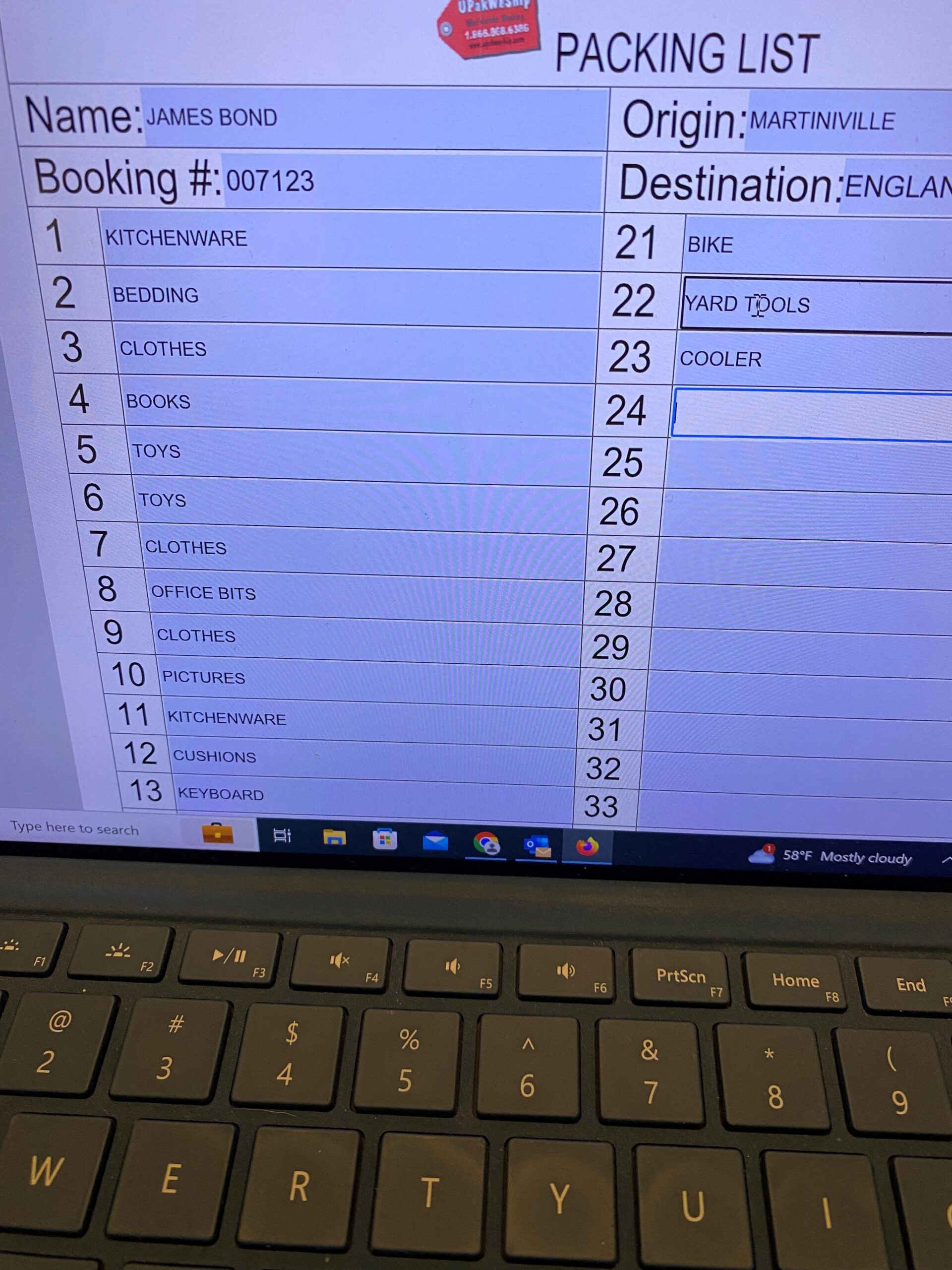 How to do The International Packing List | UPakWeShip