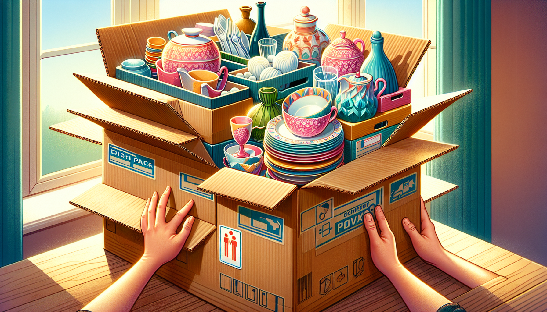 Your Ultimate Guide To Pack Dishes When Moving | UPakWeShip